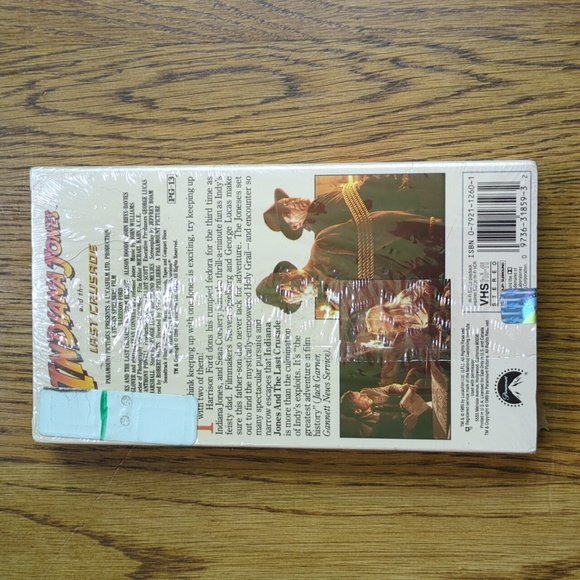 Other | Set Of 3 Vintage Indiana Jones Vhs Tapes Harrison Ford ...